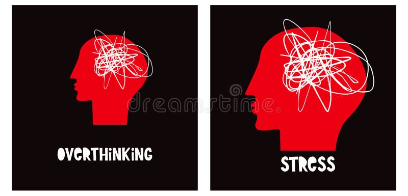 People Overthinking And Sharing New Ideas, Man And Woman Thinking ...