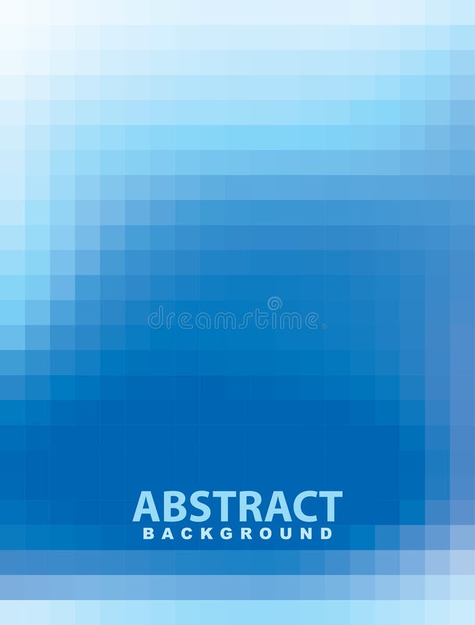 Simple Abstract Pixel Background with Blue Color Gradations Stock ...