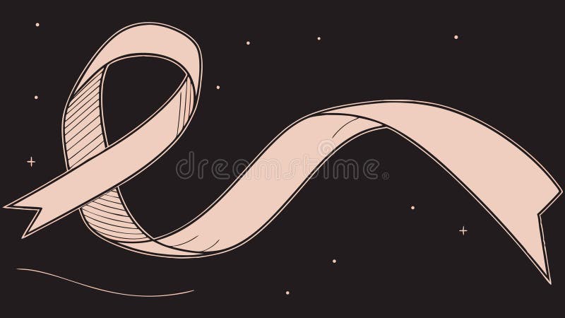 Simple Abstract Ribbon Element Floating or Flowing Illustration Vector ...