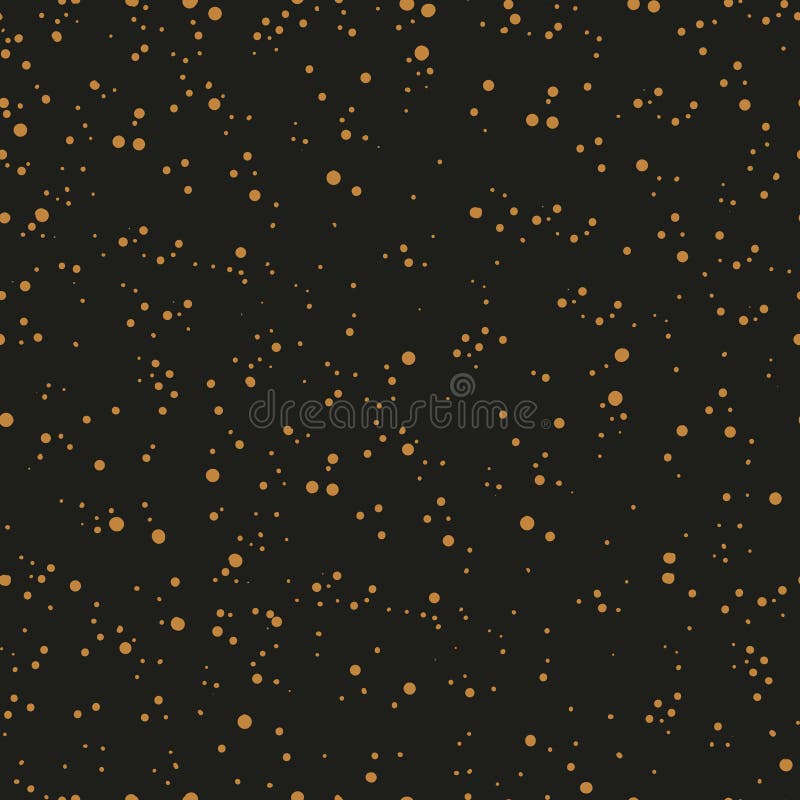 Simple Abstract Seamless Pattern with Yellow Spots, Like Starry Sky ...