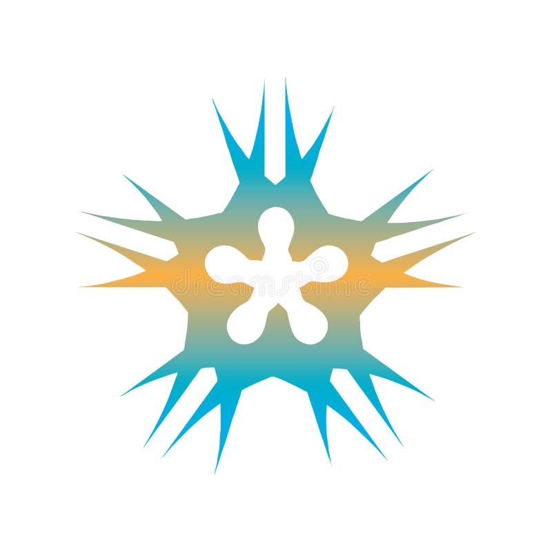 Simple Abstract Shape Geometric Logo Stock Illustration - Illustration ...