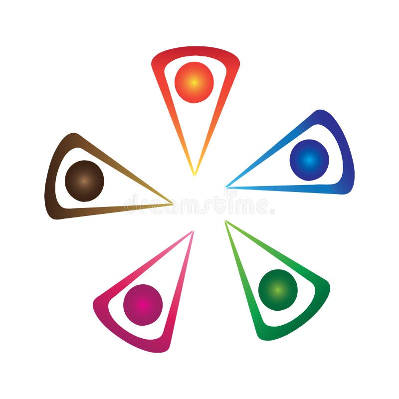 Simple Abstract Shape Geometric Logo Stock Illustration - Illustration ...