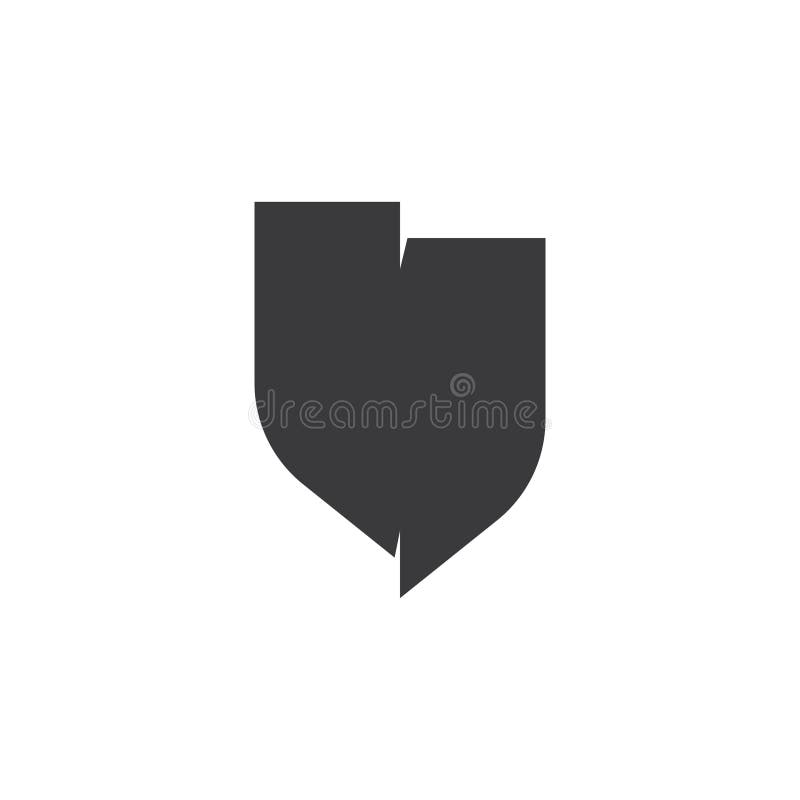 Simple Abstract Shield Symbol Logo Template Vector Stock Illustration ...