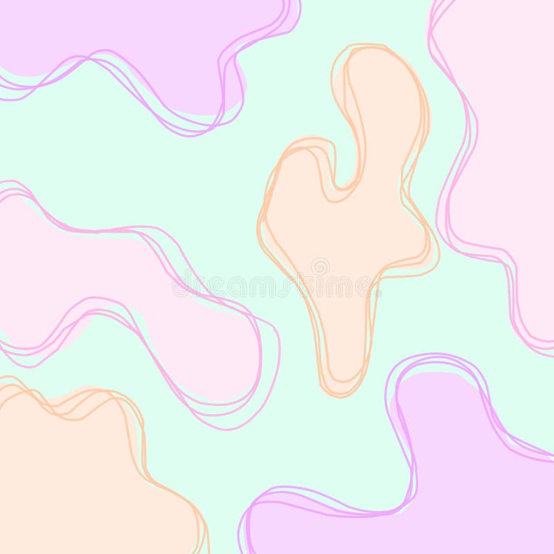 Simple Abstract Wallpaper with Cute Color Stock Illustration ...