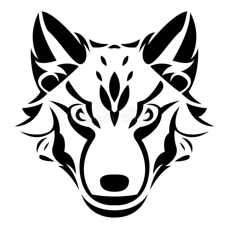 Simple Abstract Wolf Head Logo Vector Iconic Illustration Stock Vector ...