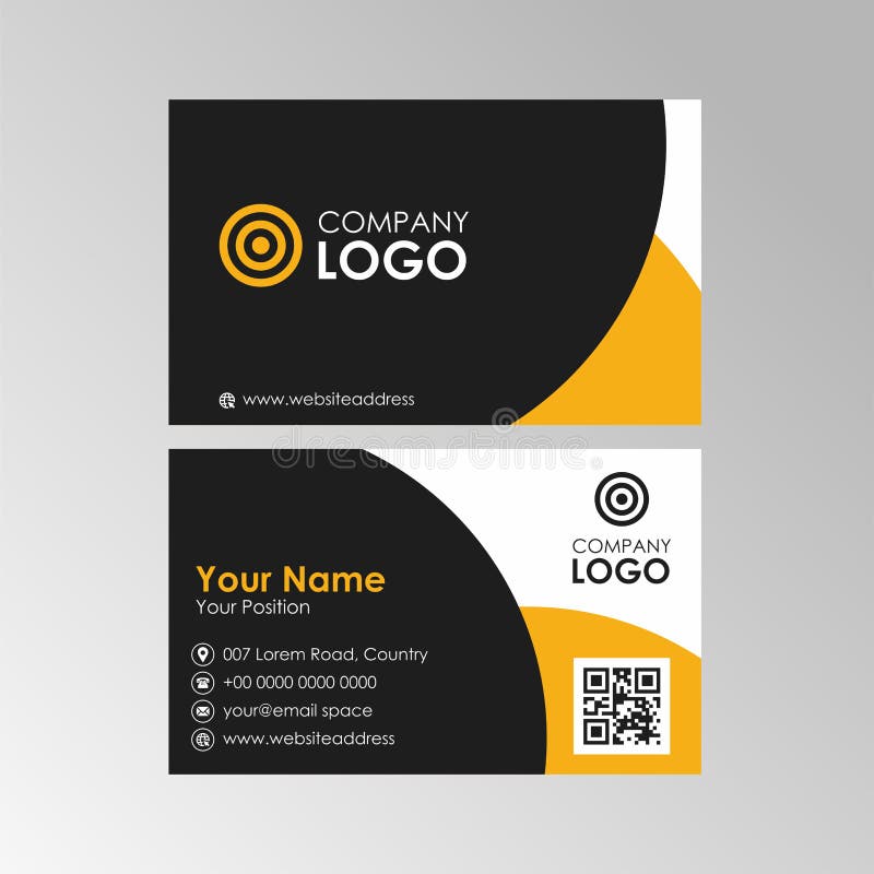 Abstract Yellow Line Id Card Design Template Vector Stock Vector ... Abstract Yellow Line Id Card Design Template Vector Stock Vector ...