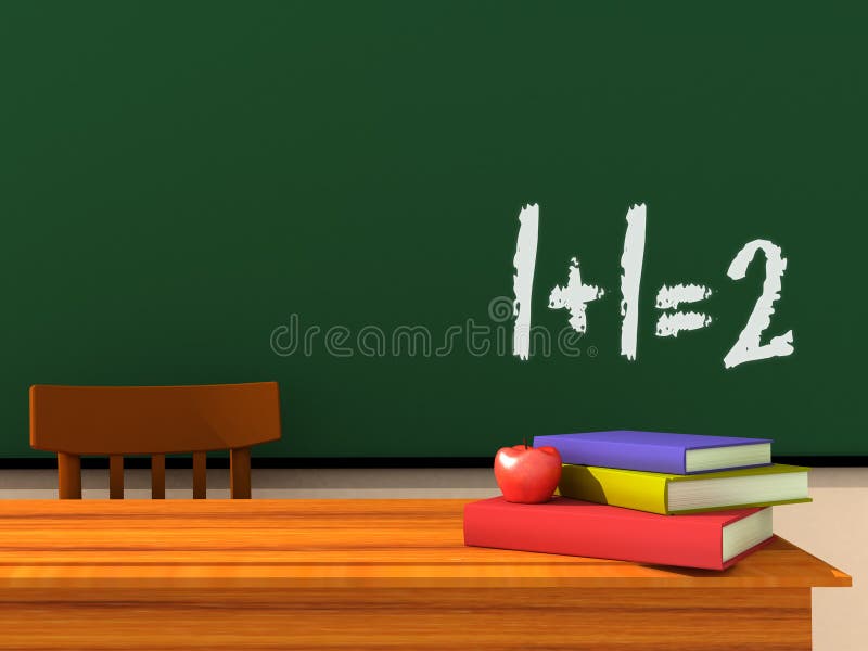 Simple addition stock illustration. Illustration of classroom - 21234197