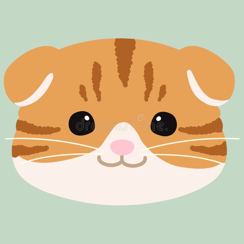 Adorable Scottish Fold Cat Illustration Stock Illustrations – 245 ...