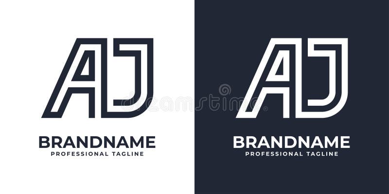 Simple AJ Monogram Logo, Suitable for Any Business with AJ or JA ...