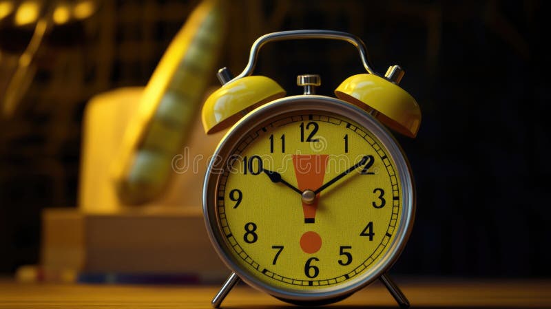 A Simple Alarm Clock on a Rustic Wooden Surface, Perfect for ...