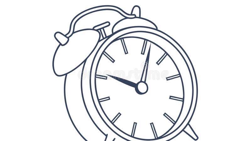 Simple Alarm Clock Time Reminder Notification, Vector Design Generative ...