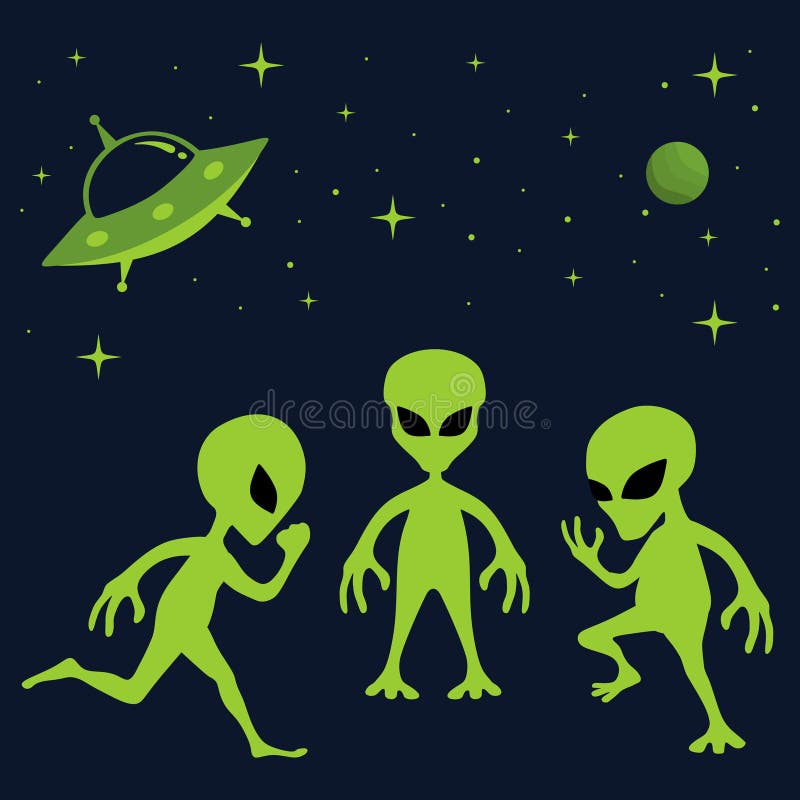 Simple Alien Form stock illustration. Illustration of extraterrestrial ...