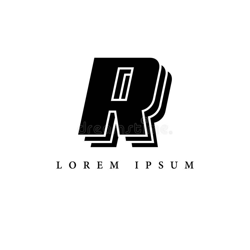 Simple Alphabet Logo Creative Design Golden Concept Stock Vector ...