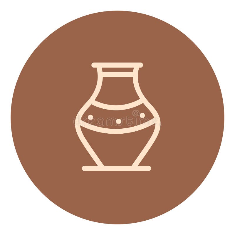 Simple Ancient Clay Vase, Icon Stock Vector - Illustration of ceramic ...