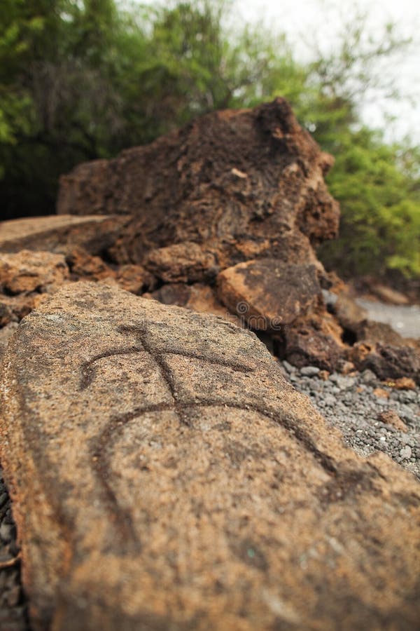 Simple Engraving in the Stone Stock Image - Image of relief, face ...