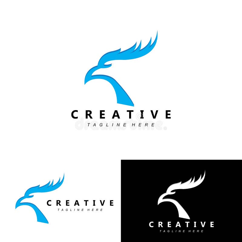 Simple Animal Bird Icon Vector Logo Stock Vector - Illustration of ...