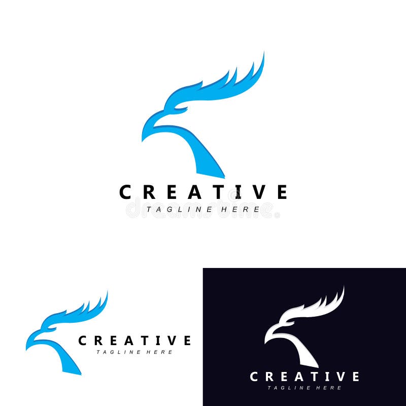 Simple Animal Bird Icon Vector Logo Stock Vector - Illustration of ...