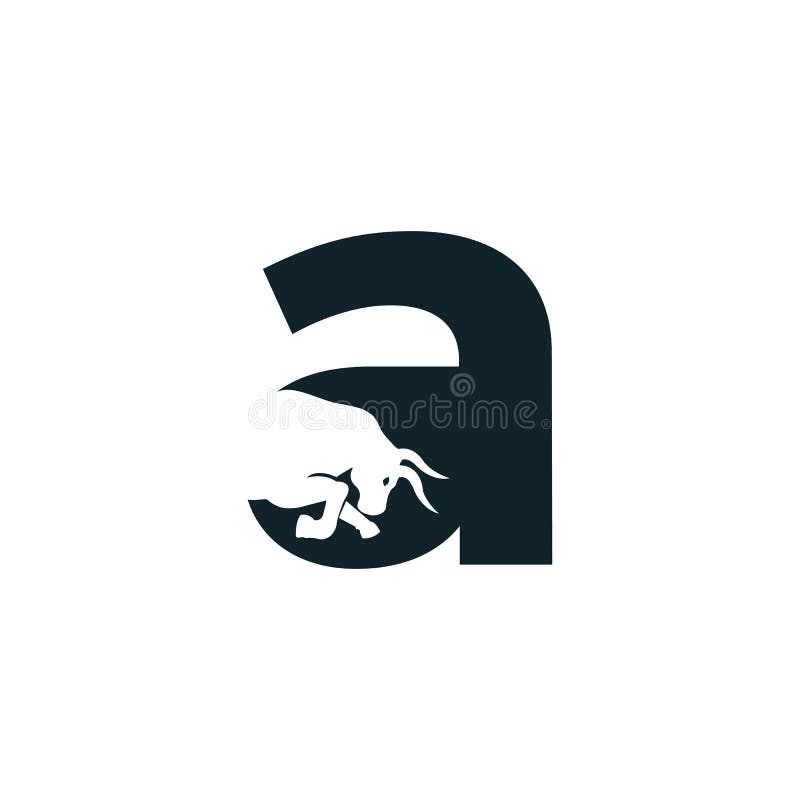 Bull Letter a Vector Logo Design. Stock Vector - Illustration of ...