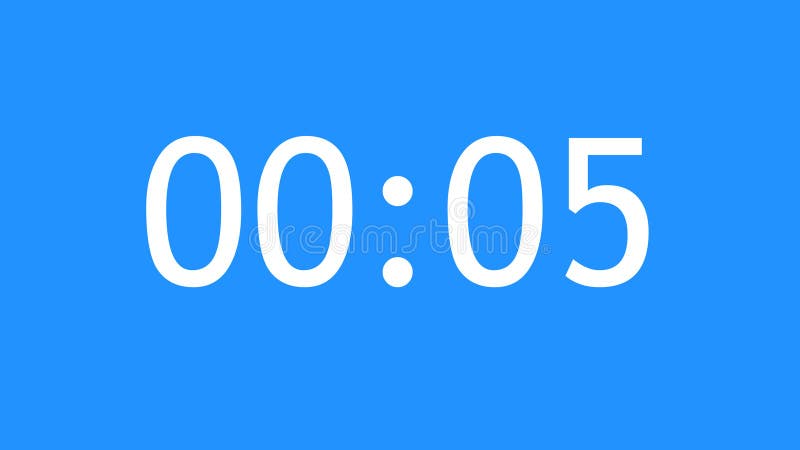 Simple Animated Countdown Timer Clock from. Stock Illustration ...