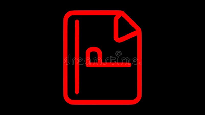 Paper File Icon Loop – Animation for Digital Platforms Stock Footage ...