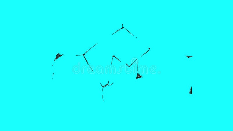 A Simple Animation of Cracks on a Blue Screen. Stock Footage - Video of ...