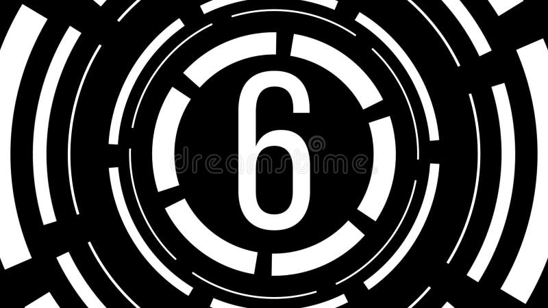 Simple Animation of a 1 Minute Countdown Timer, Displaying Numbers from ...