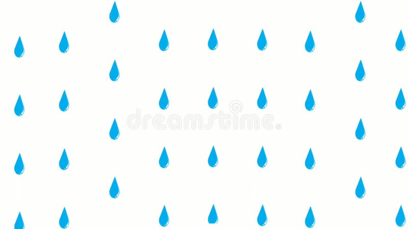 Simple Animation of Raindrops Falling Stock Video - Video of light ...