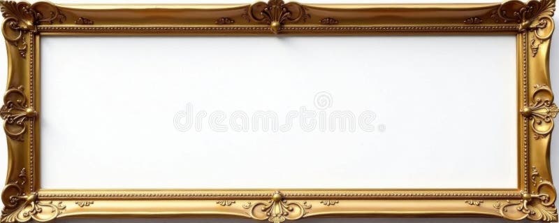 Simple Antique Gold Frame, Clean Lines, White Backdrop , Photography ...