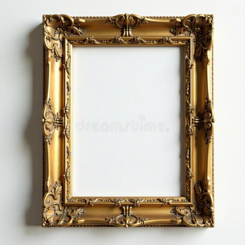 Simple Antique Gold Picture Frame, Subtle Details , Display, Decoration ...