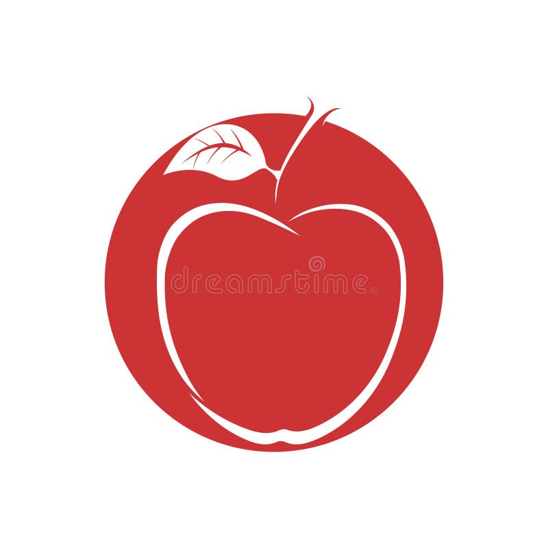 Simple apple vector image stock vector. Illustration of fresh - 302539168
