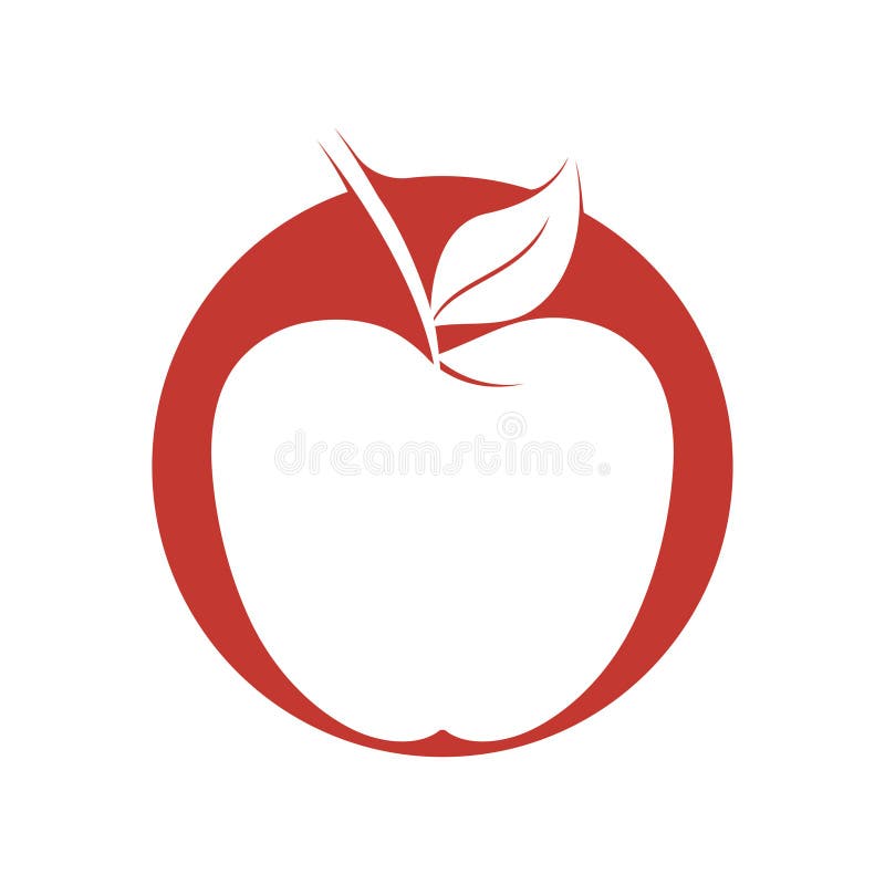 Simple apple vector image stock vector. Illustration of delicious ...