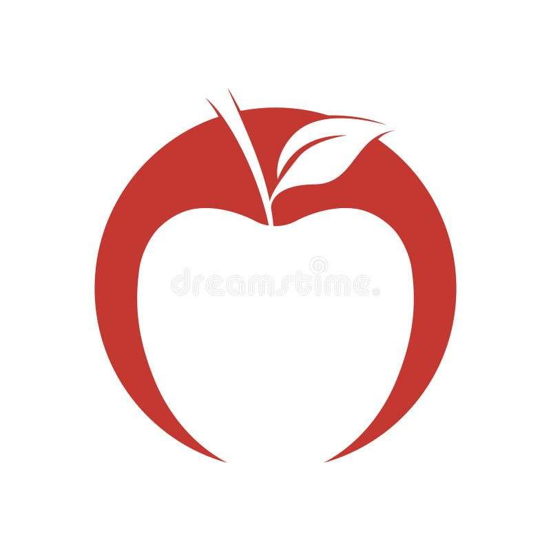 Simple apple vector image stock vector. Illustration of graphic - 302461703