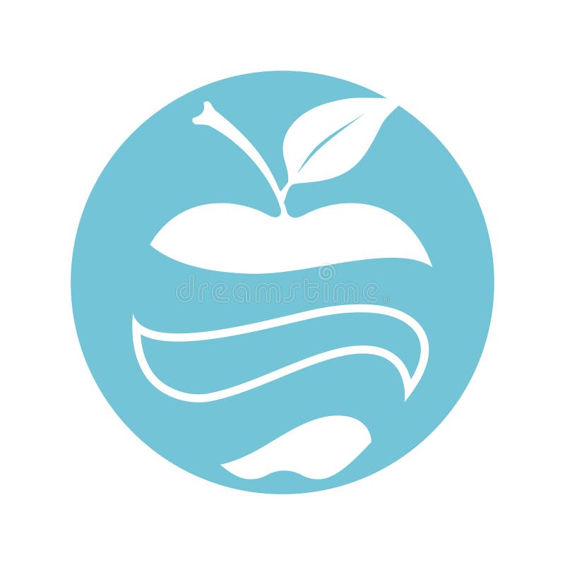 Simple apple vector image stock vector. Illustration of vitamin - 302855186