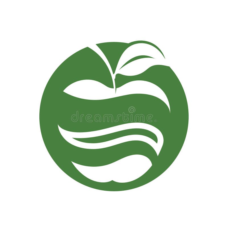 Simple Red Apple Fruit Icon Vector with Dot Detail Stock Vector ...