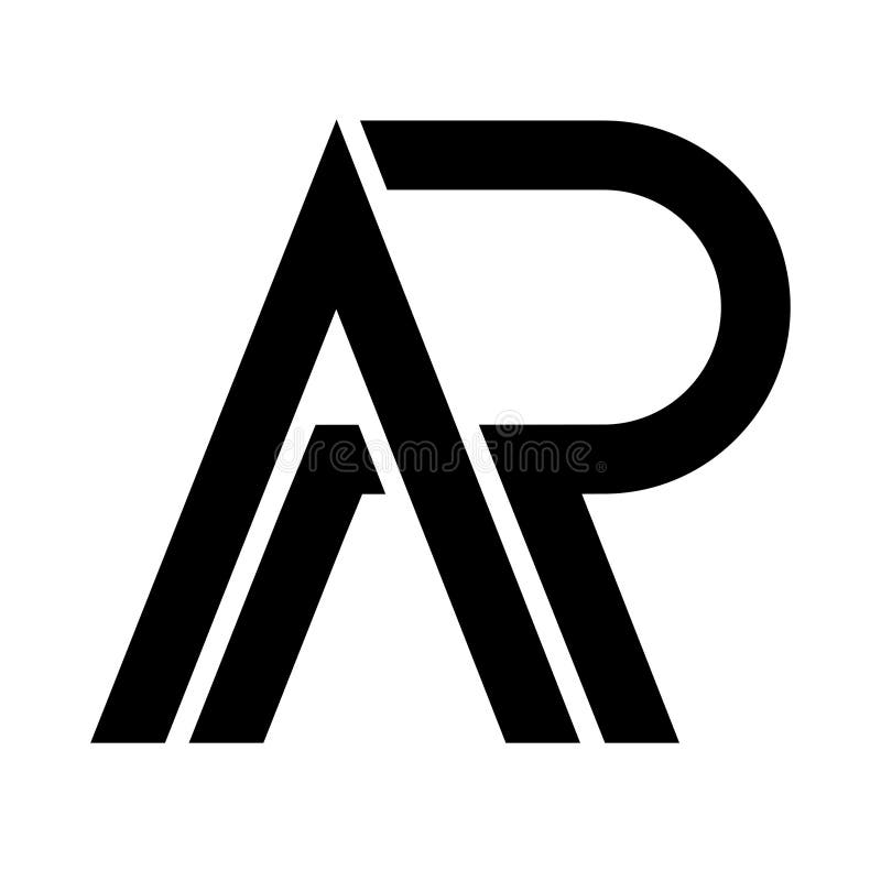 Simple ar letter logo stock illustration. Illustration of modern ...