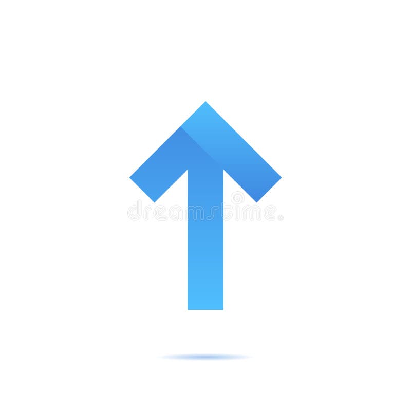 Simple Arrow Boost Up. Sign Logo Icon. Stock Illustration ...
