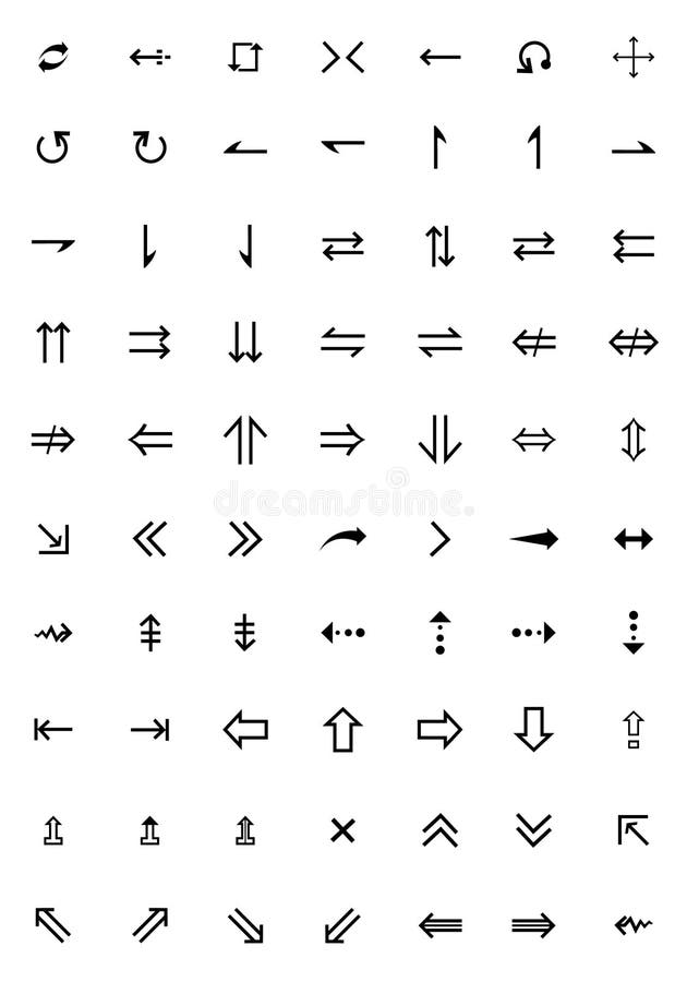 Simple arrow icons stock vector. Illustration of button - 169043522