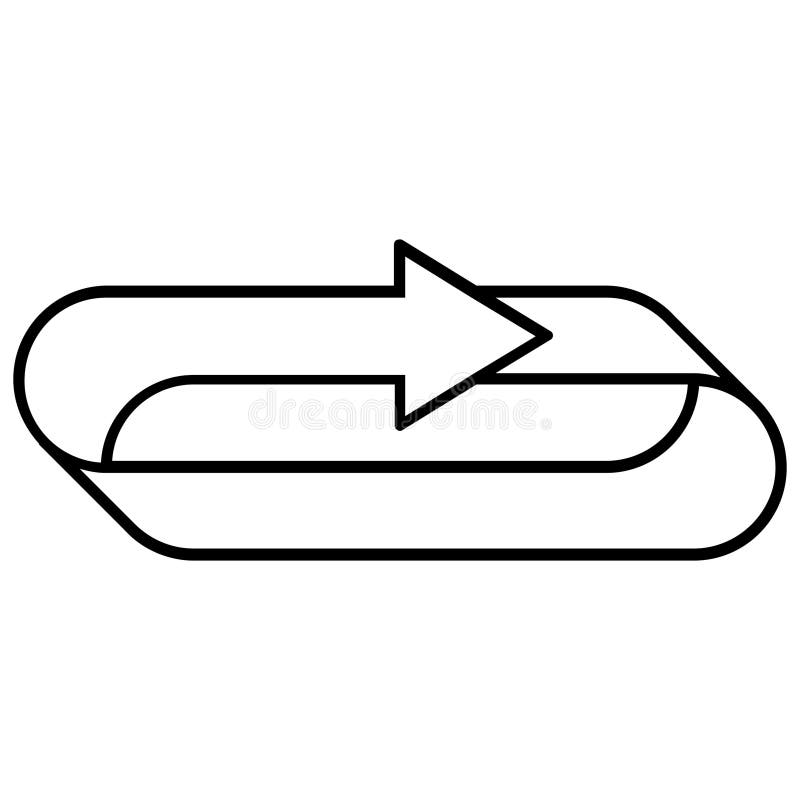 Simple Arrow Illustration Pointing in the Direction Stock Vector ...