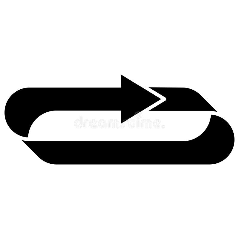 Simple Arrow Illustration Pointing in the Direction Stock Vector ...