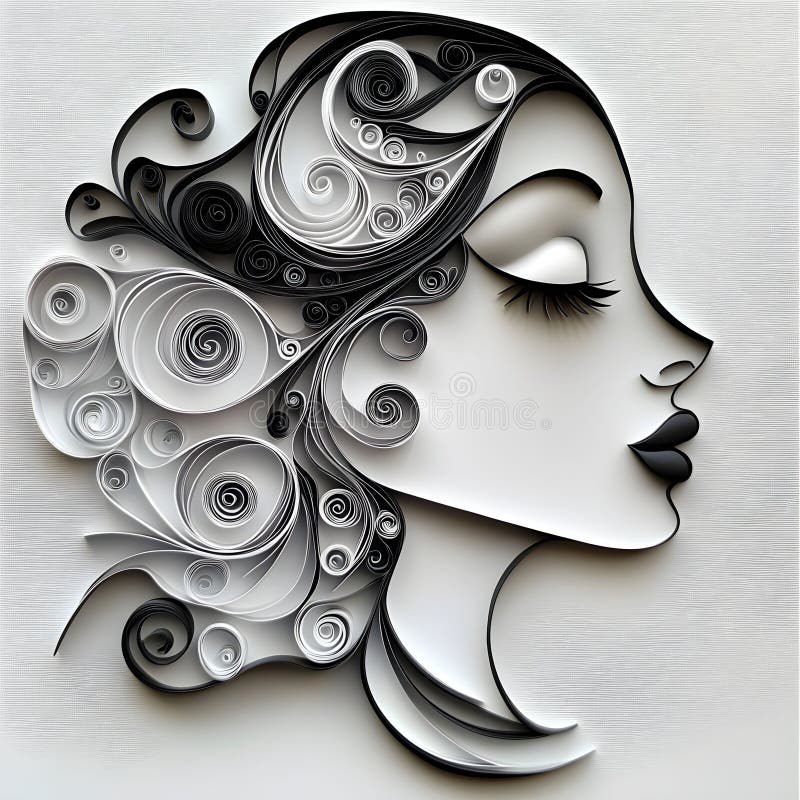 Simple Art Using Paper Rolls.AI Generated Stock Image - Image of paper ...