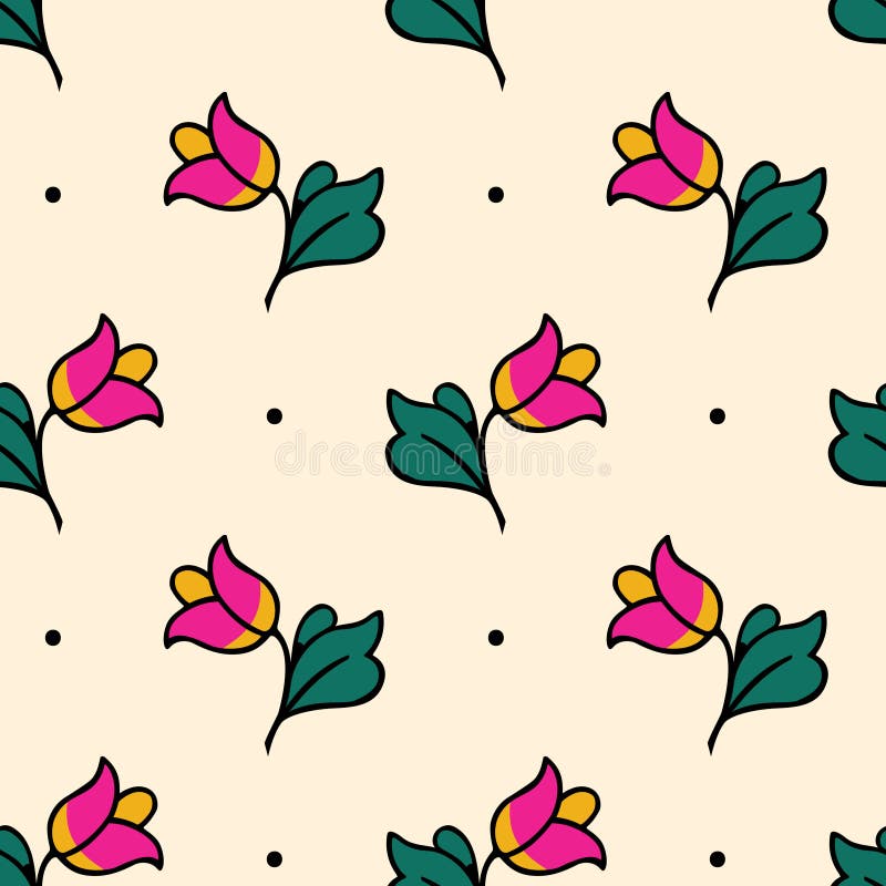 Simple Seamless Pattern Made in Traditional Russian Style Stock Vector ...