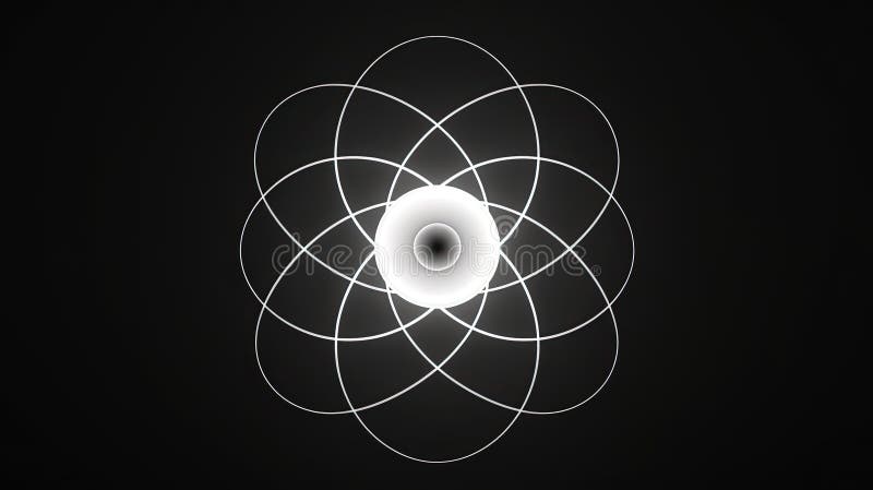 Simple atom background stock illustration. Illustration of abstract ...