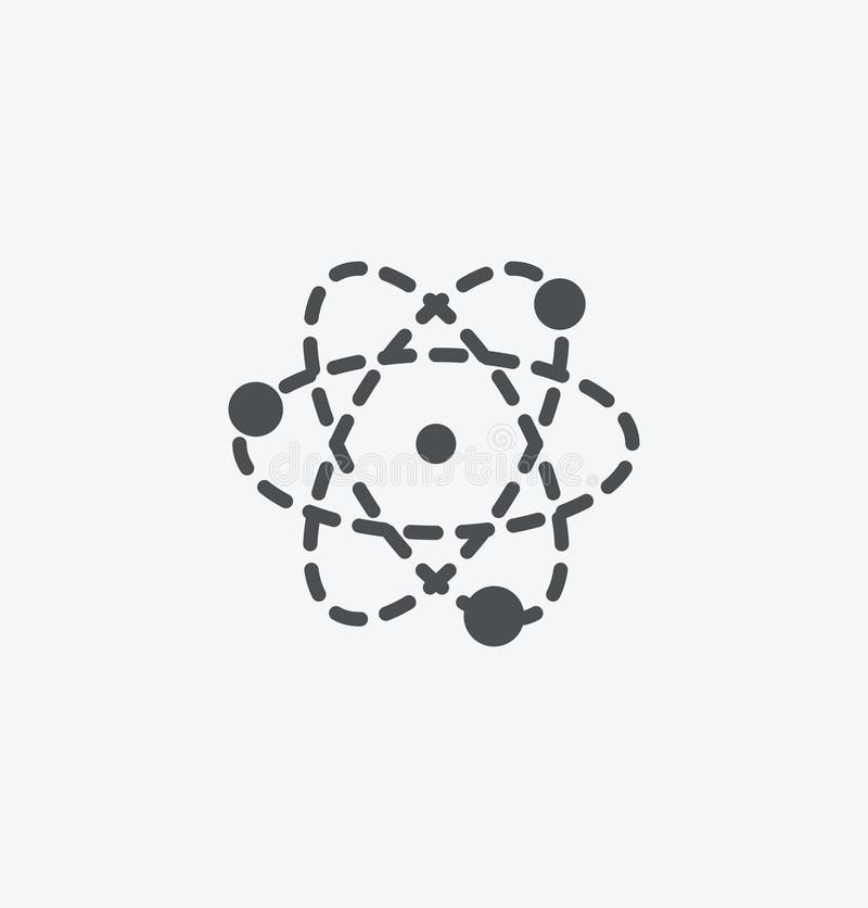 Simple Atom Icon on White Background. Simple Atom Icon. Eps8 Stock ...