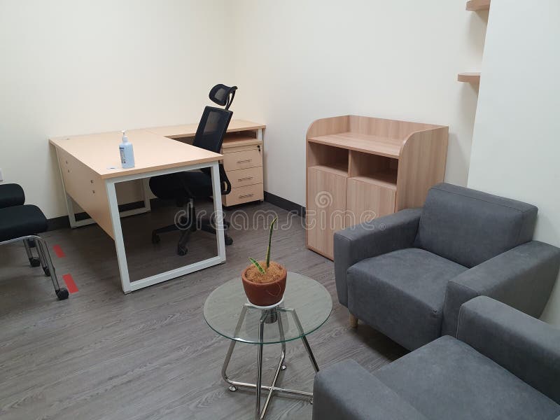 Simple and Attractive Interior Design of the Office Stock Image - Image ...