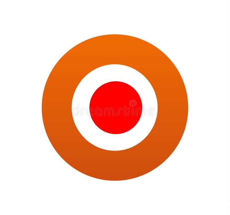 A simple target icon stock vector. Illustration of sport - 107254377