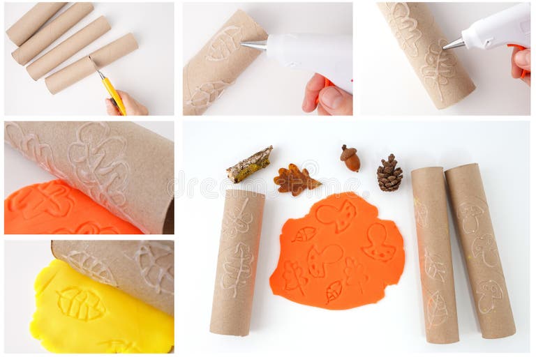 Simple Autumn Craft Tutorial for Kids Using Glue and Modeling Clay To ...