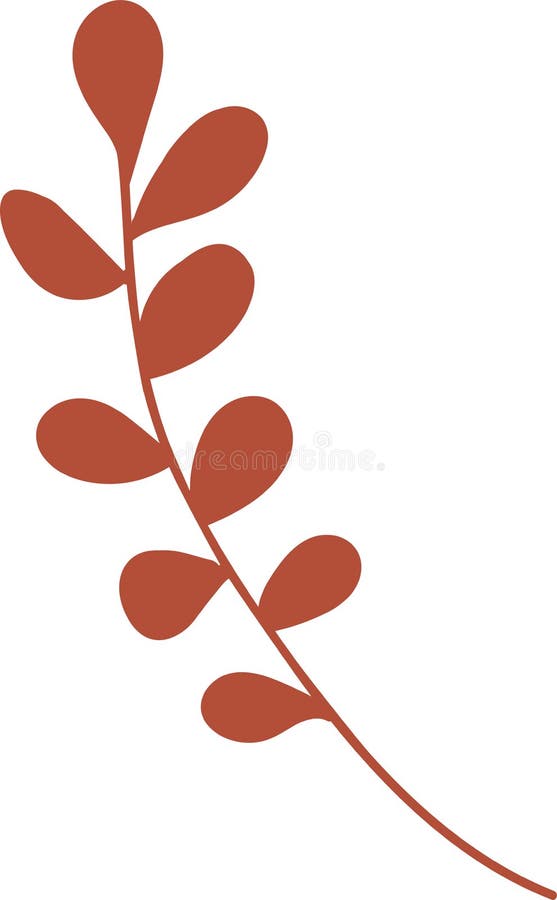 Simple Autumn Leaf in Yellow Color. Autumn Design Element Stock Vector ...