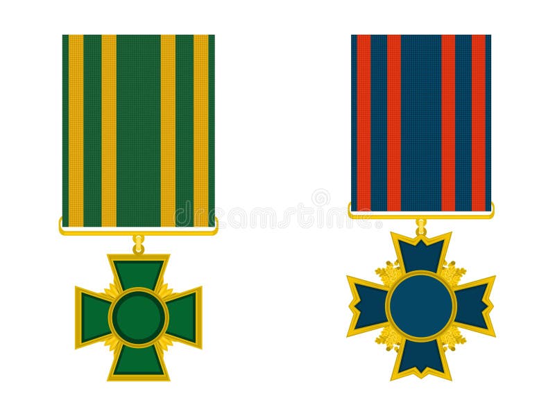 Simple Awards Military Orders with Fabric Insert Stock Vector ...