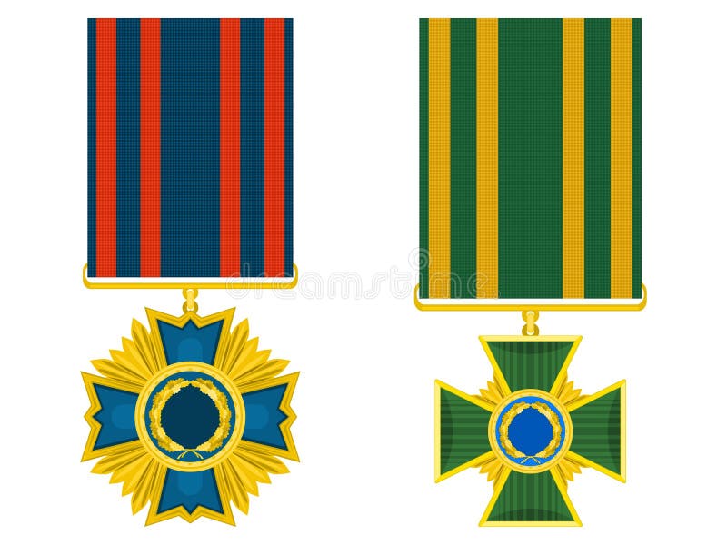 Simple Awards Military Orders with Fabric Insert.stock Vector Image ...