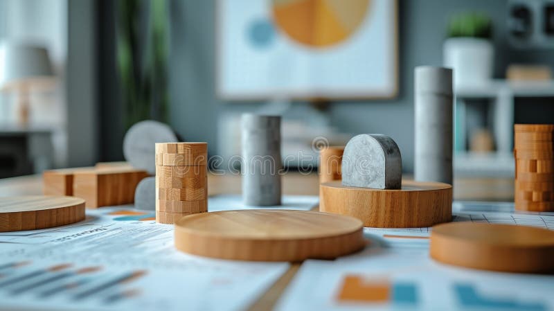 Simple Backdrop with Minimalist Shapes, Symbolizing Concentration and ...